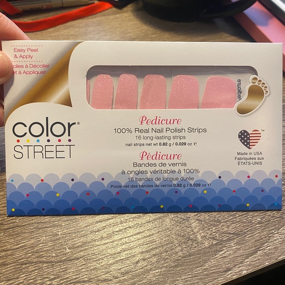 Color Street | Makeup | Color Street Guava Pedicure Nail Strips | Poshmark